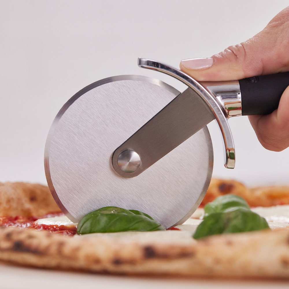 GORILLA GRIP Pizza Cutter Wheel, 9 Inch Pizza Pie Slicer, Rust ...