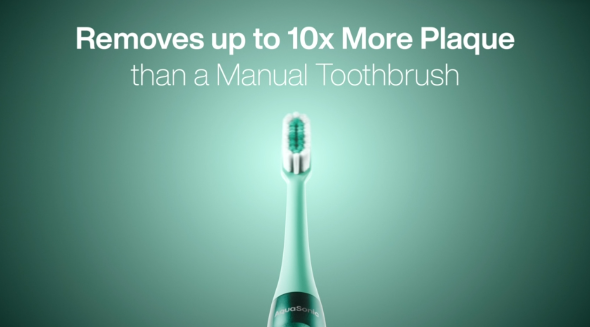 AquaSonic Icon Slim Electric Toothbrush, Rechargeable, Magnetic Holder ...