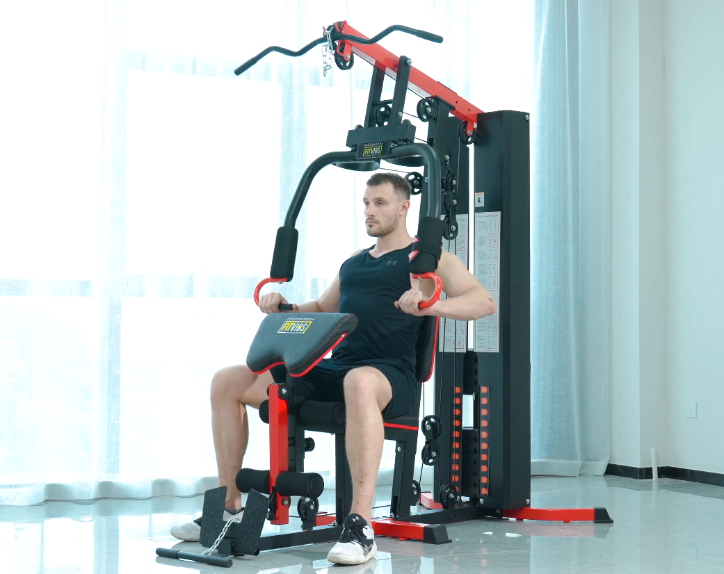 Fitvids LX750 Home Gym, 330 Lbs Resistance, 122.5 Lbs Weight Stack ...