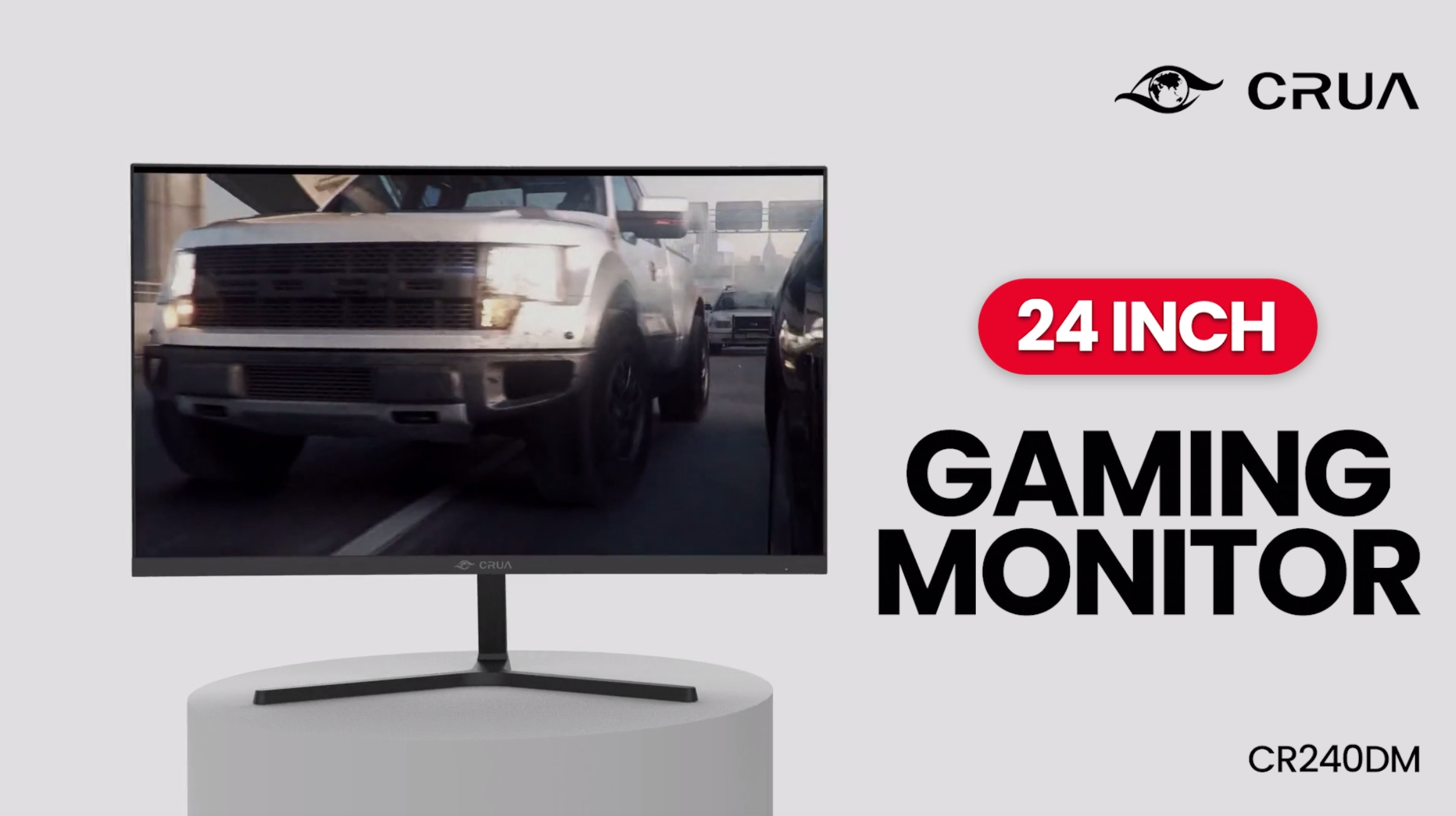 CRUA 24" 165Hz/180Hz Curved Gaming Monitor,FHD 1080P Computer Monitor ...