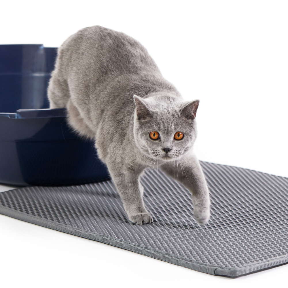 GORILLA GRIP Waterproof Cat Litter Mat, Easy to Clean Honeycomb Waste ...
