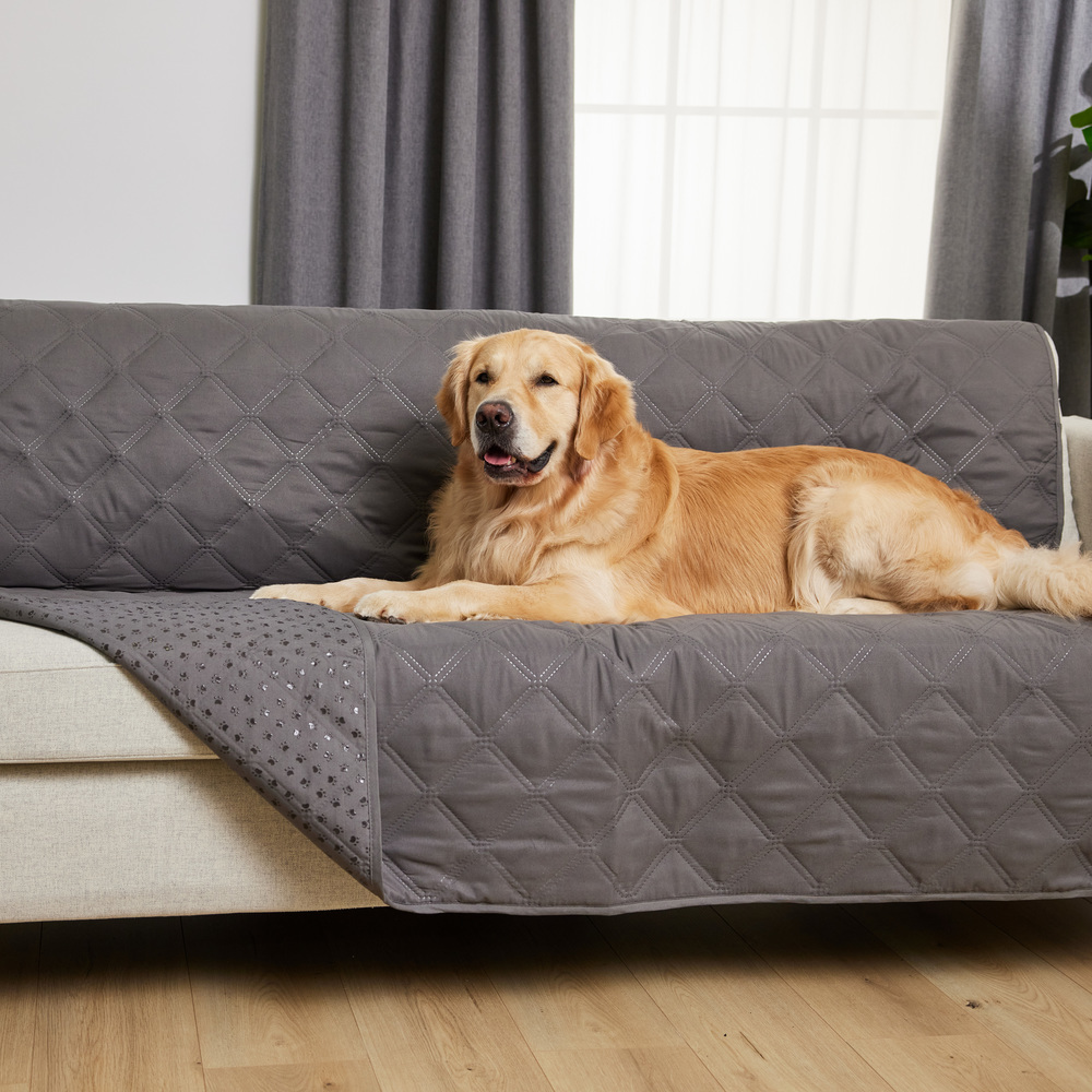 Gorilla Grip Waterproof Couch Cover for Dogs 30x70 Charcoal, Washable ...
