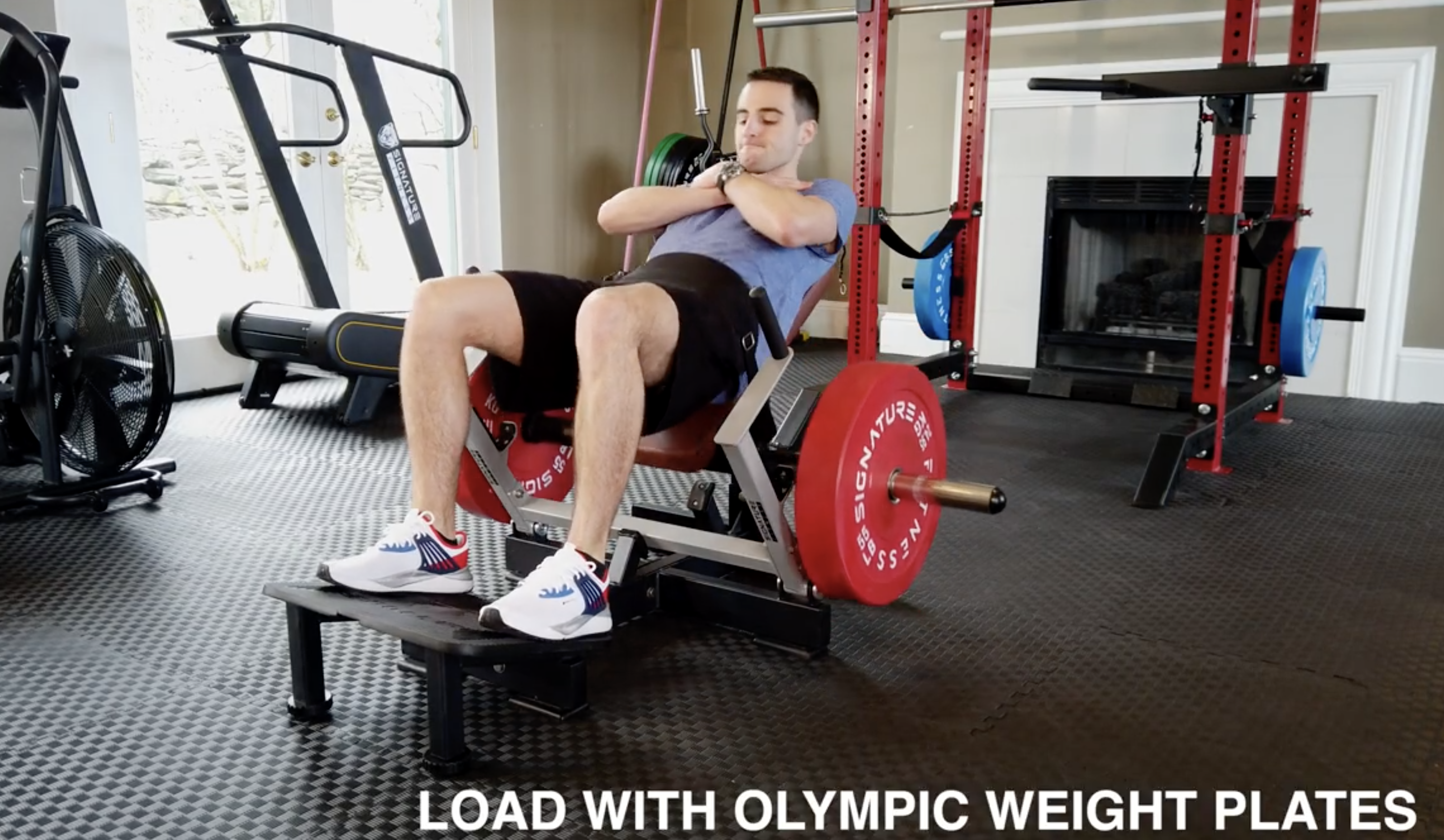 Signature Fitness Glute Bridge Plate-Loaded Hip Thrust Machine, Black ...