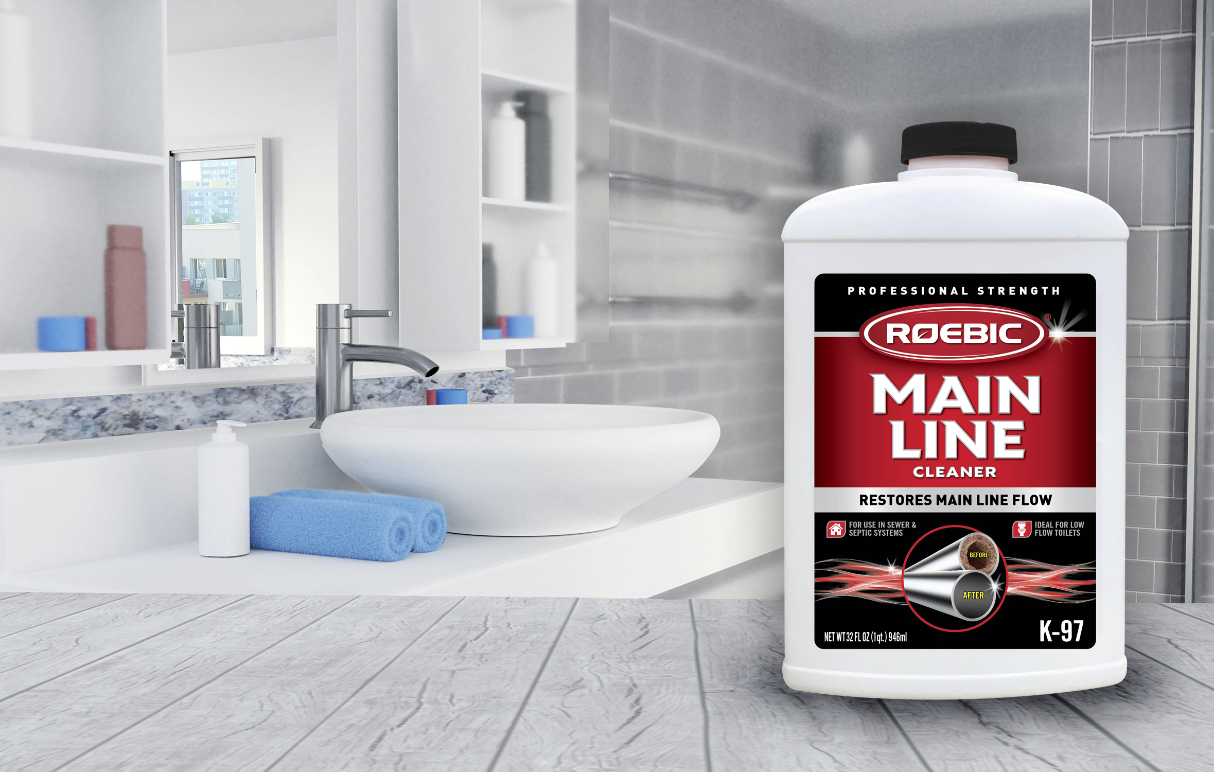 Roebic Brand K-97 Main Line Cleaner, for Sewer and Septic Systems - 32 ...