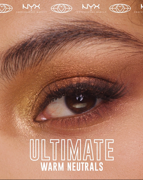 NYX Professional Makeup Ultimate Eye Shadow Palette, Warm Neutrals ...
