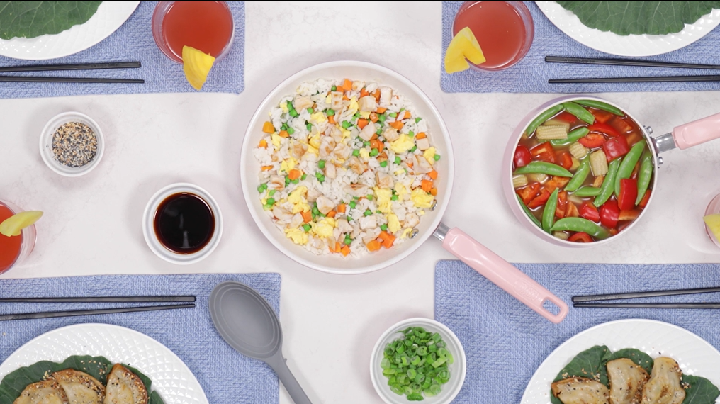 Tasty Clean Ceramic 16 Piece Non-Stick Aluminum Cookware Set, Pink - Walmart.com