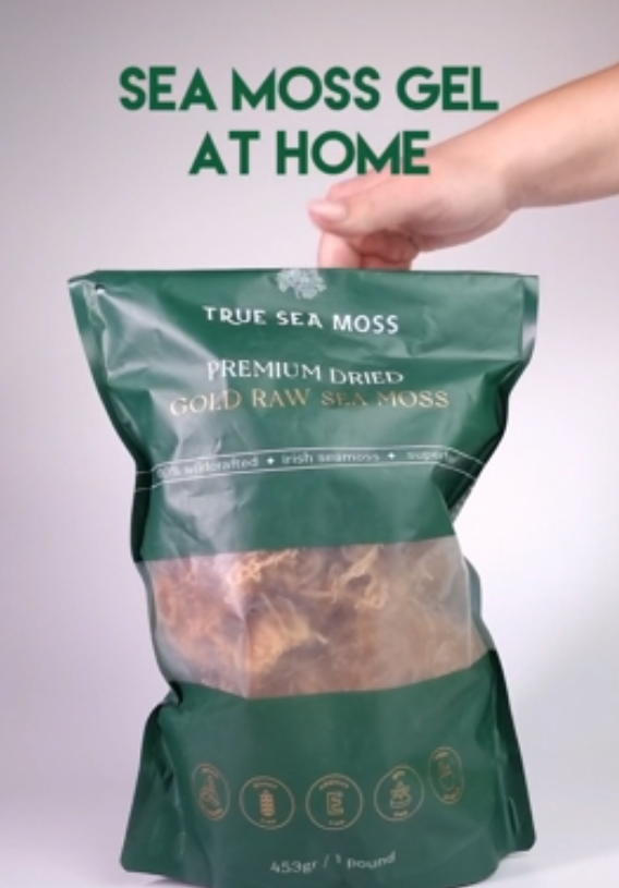 True Sea Moss, Wildcrafted Irish Sea Moss, Sun-Dried Seaweed, 32 Oz 2 ...