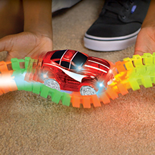 Magic Tracks Kids Race Car Tracks Set, Bend, Flex & Glow, As Seen On TV ...