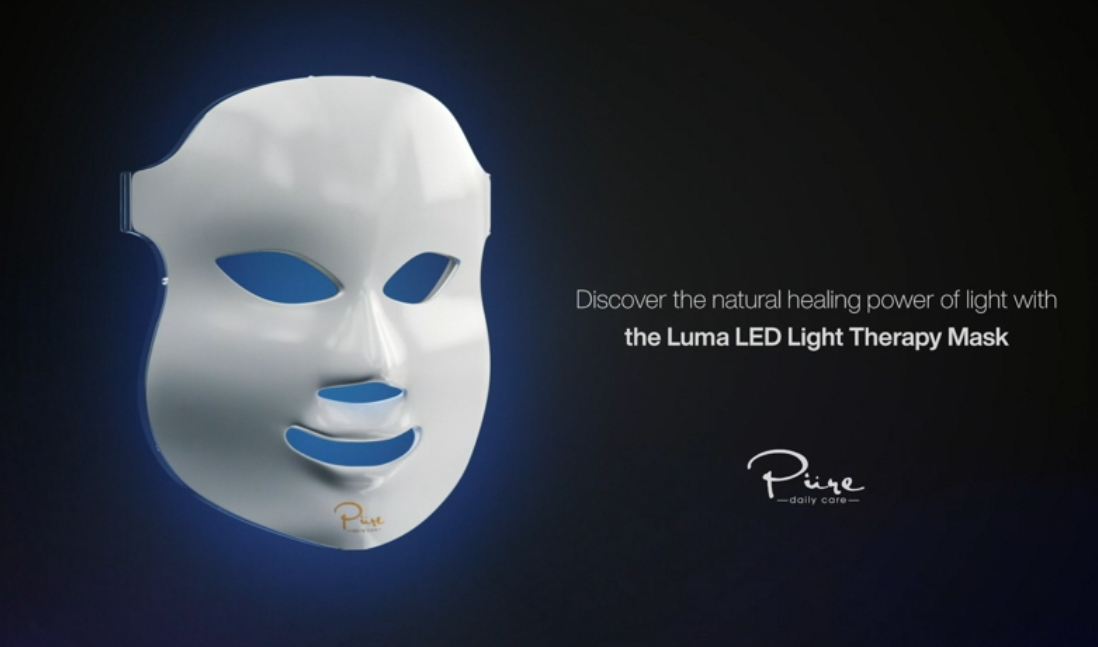 Pure Daily Care LED Light Therapy Luma Mask, 7 Advanced Lights Therapy ...
