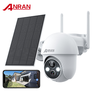 ANRAN 2K Solar Security Camera, 360Â° Wireless Outdoor Camera, PIR ...