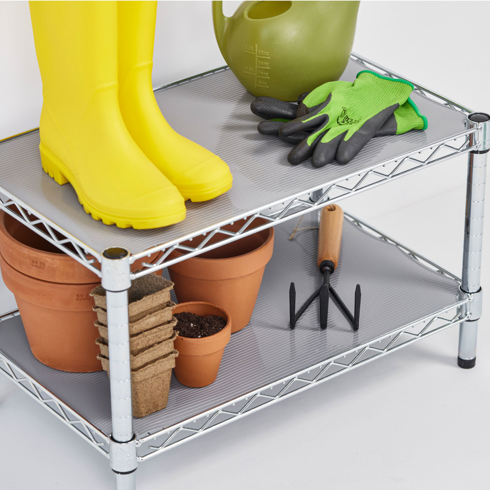 Gorilla Grip Waterproof Ribbed Shelf Liner, Clear Drawer and Cabinet ...