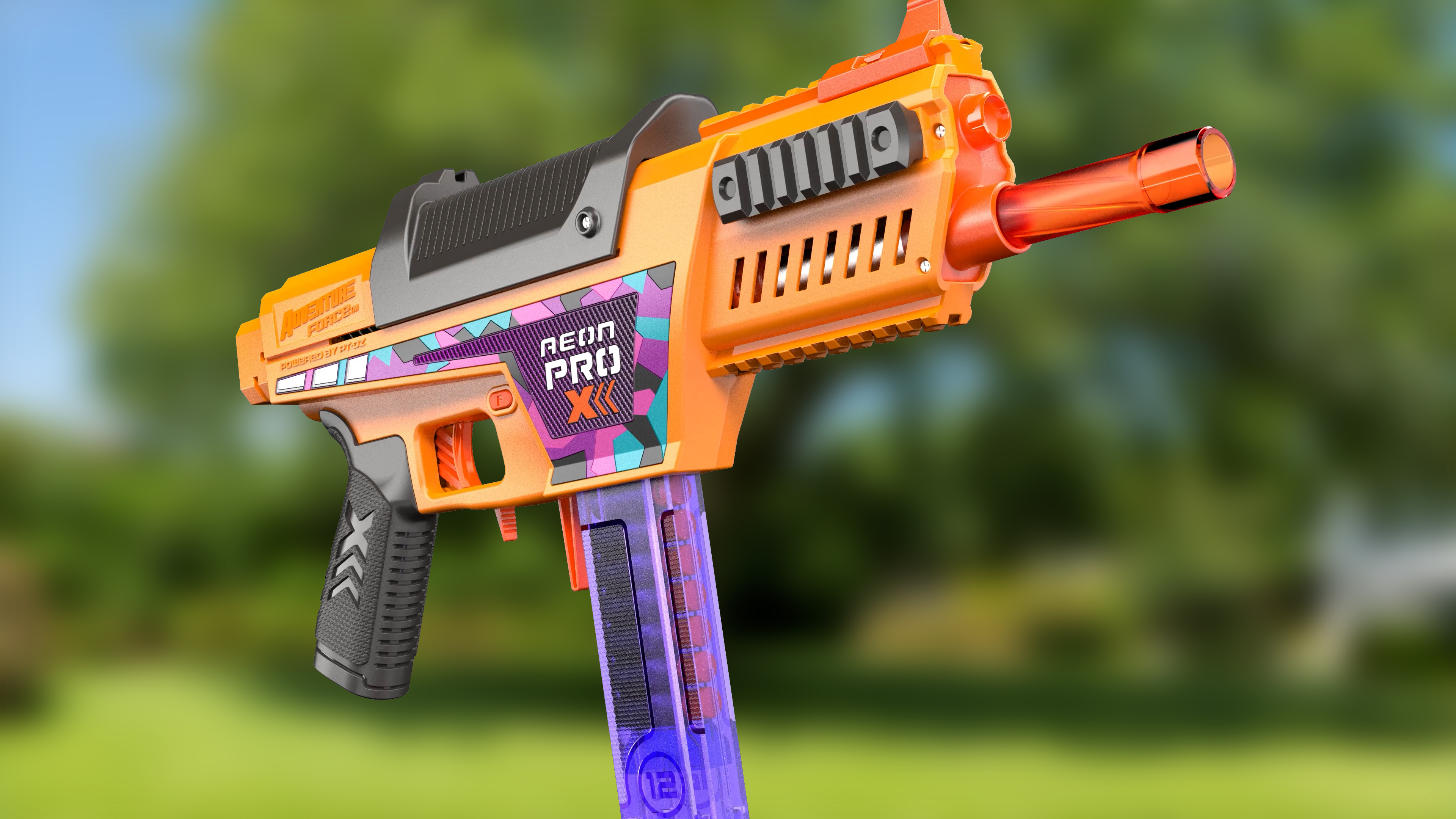 Adventure Force Foam Dart Blaster Aeon Pro X with Half-Length Darts Up ...