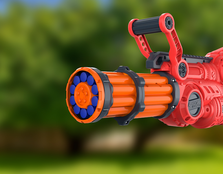 Adventure Force Foam Dart Blaster with Pump-Action Gatling Rotating ...