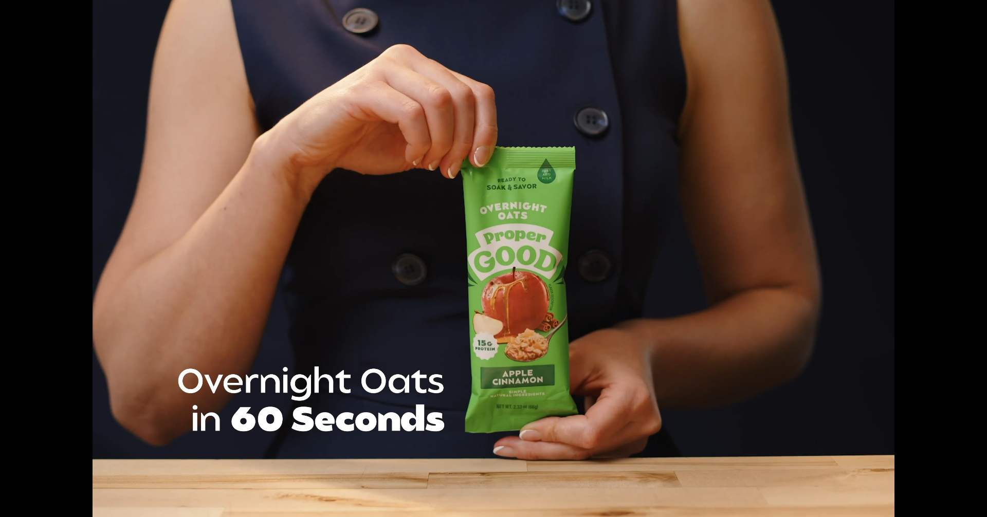 Proper Good Apple Cinnamon Overnight Oats with 15g Protein, Shelf ...