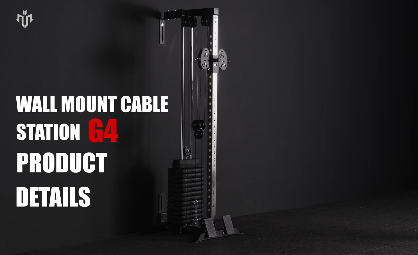 Mikolo Home Gym Equipment, Wall Mount Cable Crossover with 200LBS ...