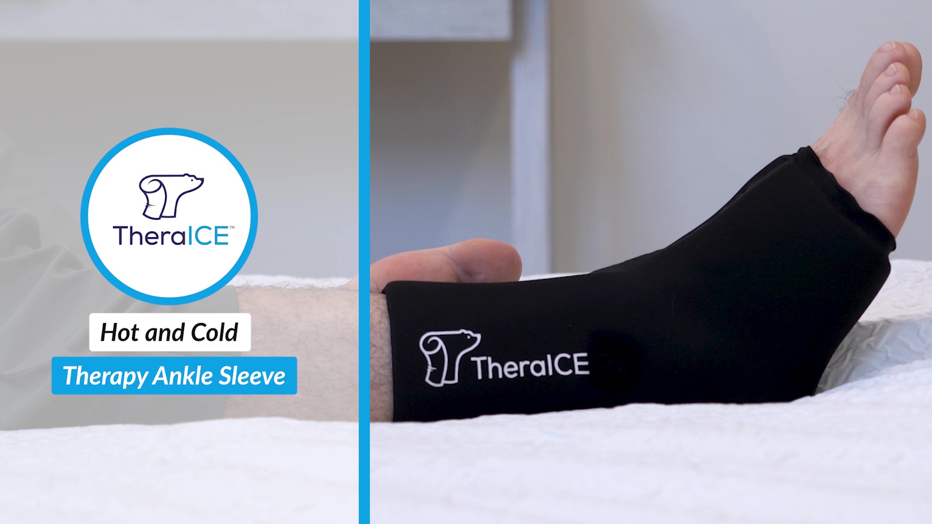 TheraICE Reusable Ankle Ice Pack Wrap for Swelling, Injuries, Cold ...