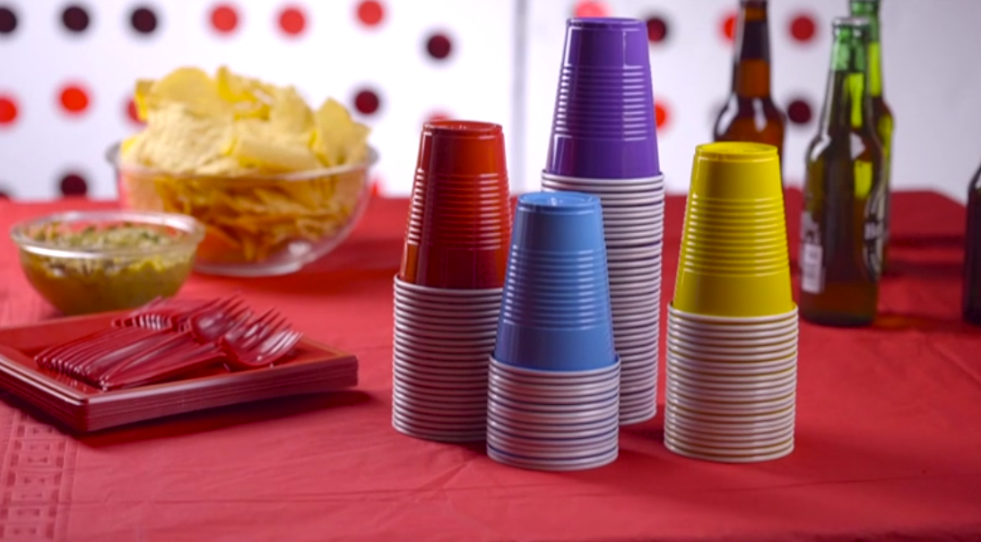 Comfy Package Big Bulk Party Cups, Disposable 12 Oz Plastic Cups, Pack ...